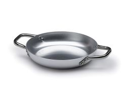 Aluminum pan with two stainless steel handles, thickness 3 mm, diam. 24cm